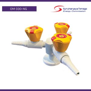Safety Lift & Turn Gas Taps - 3 Way Bench Gas Valve - METHOD