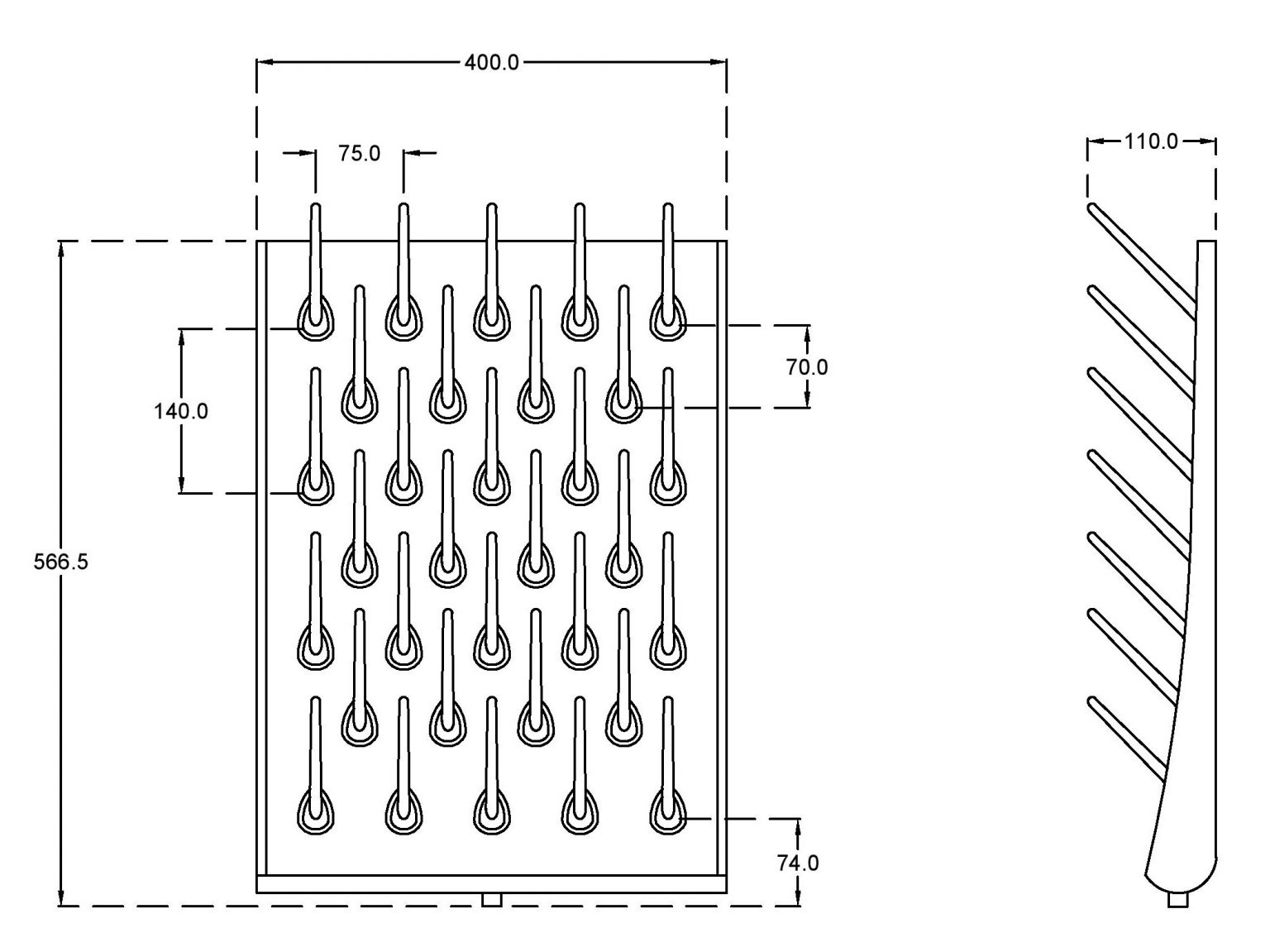 Pegboard / Drying Rack - Laboratory Safety Equipment | METHOD